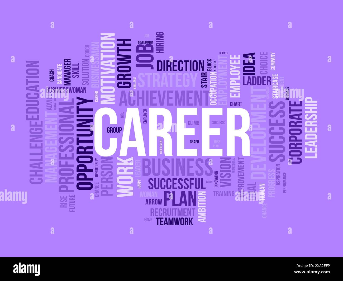 Career word cloud template. Success work concept vector tagcloud ...