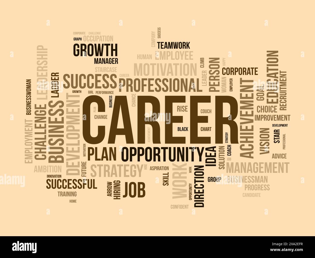 Career word cloud template. Success work concept vector tagcloud ...