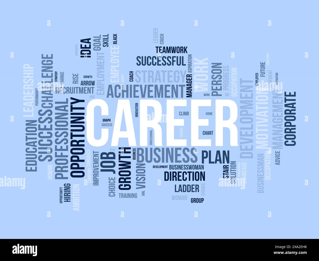 Career word cloud template. Success work concept vector tagcloud ...