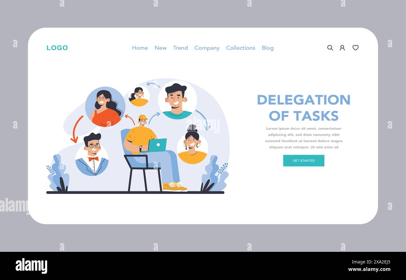 Delegation of Tasks web or landing page. Optimizing team dynamics by ... Delegation of Tasks web or landing page. Optimizing team dynamics by ...