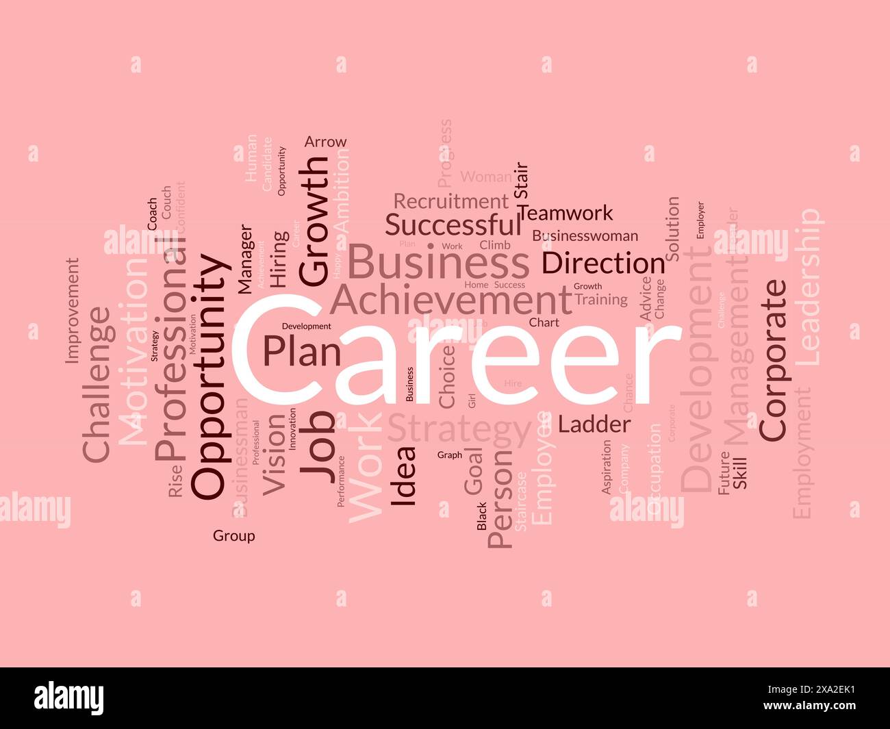 Career word cloud template. Success work concept vector tagcloud ...