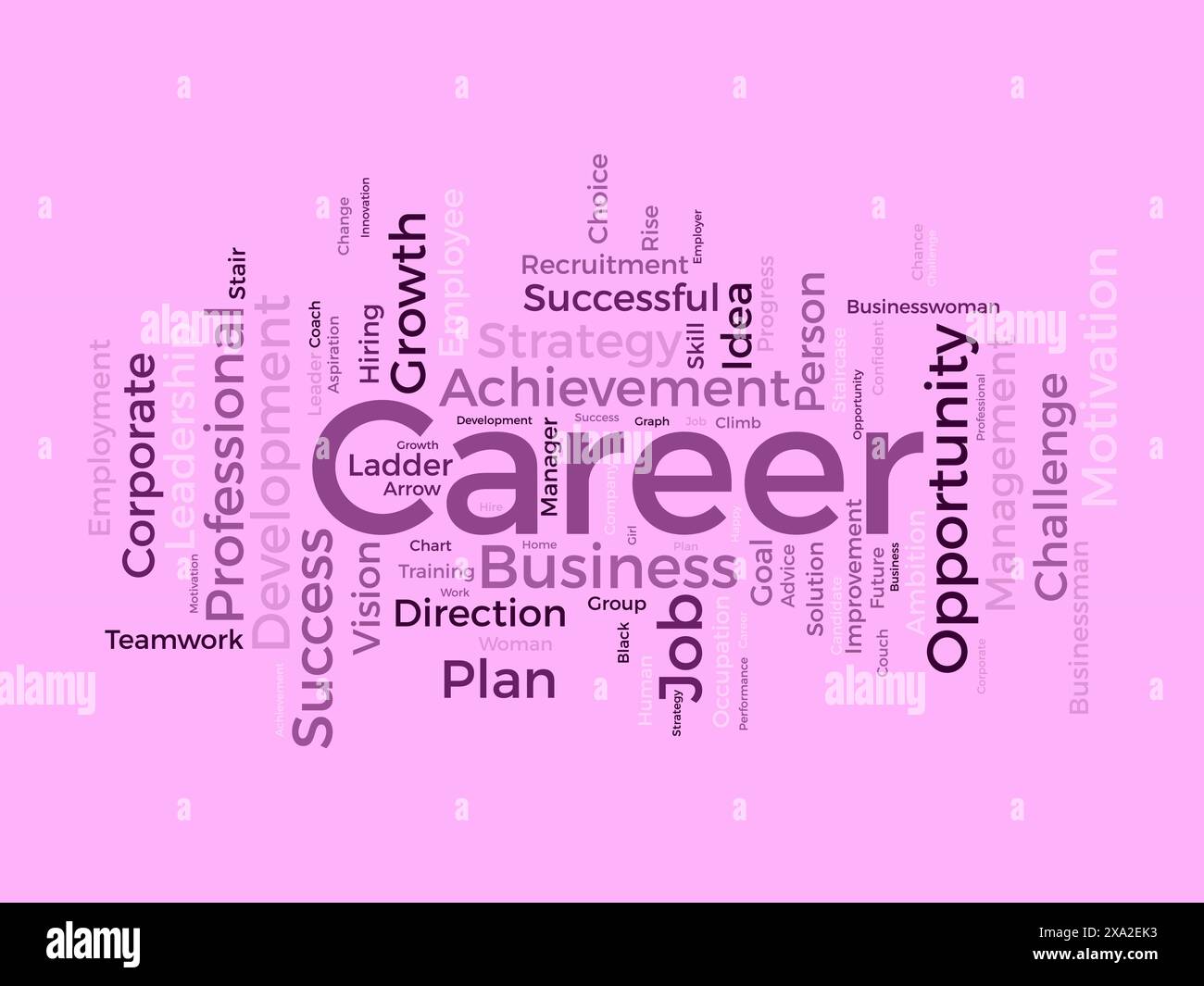 Career word cloud template. Success work concept vector tagcloud ...