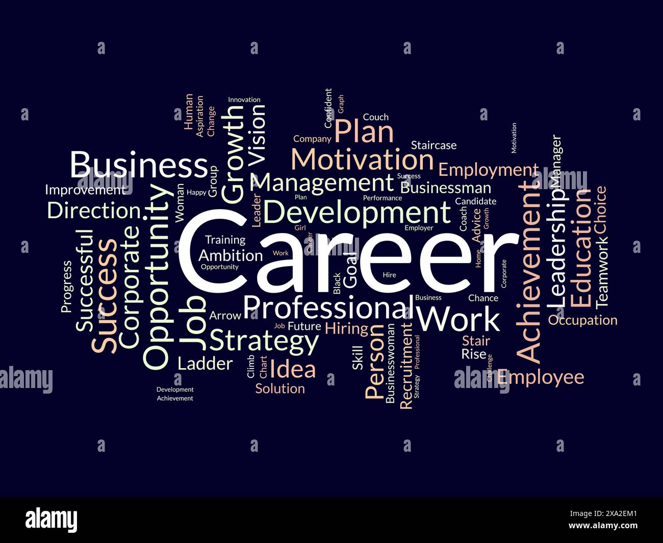 Career word cloud template. Success work concept vector tagcloud ...