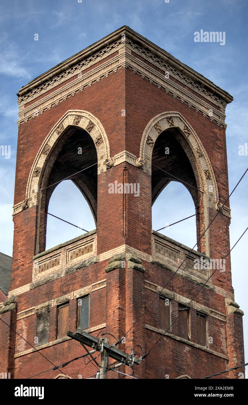 old disused church at grove street jersey city (avenue red brick ...