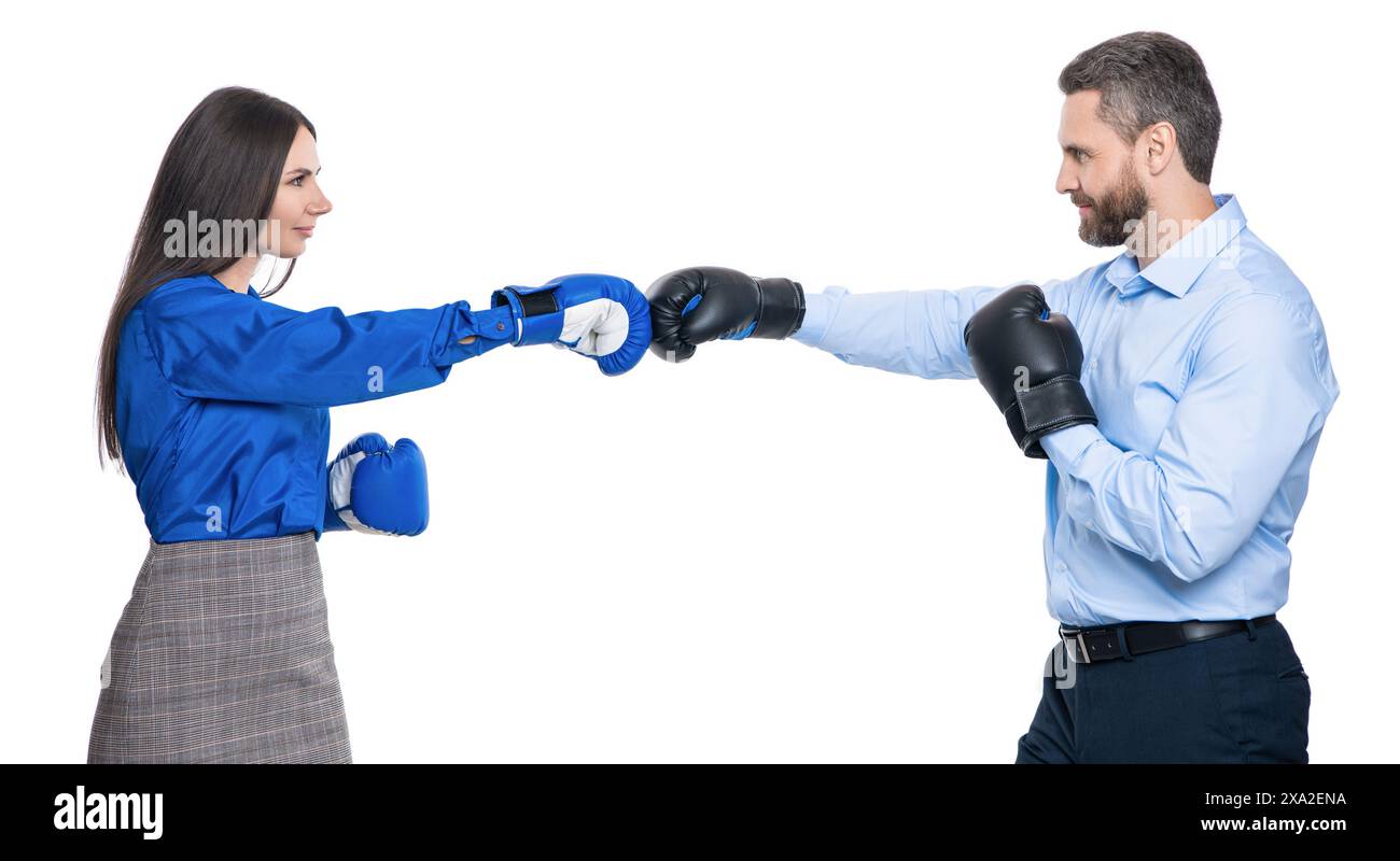 business fight with two businesspeople. businesspeople fight against ...
