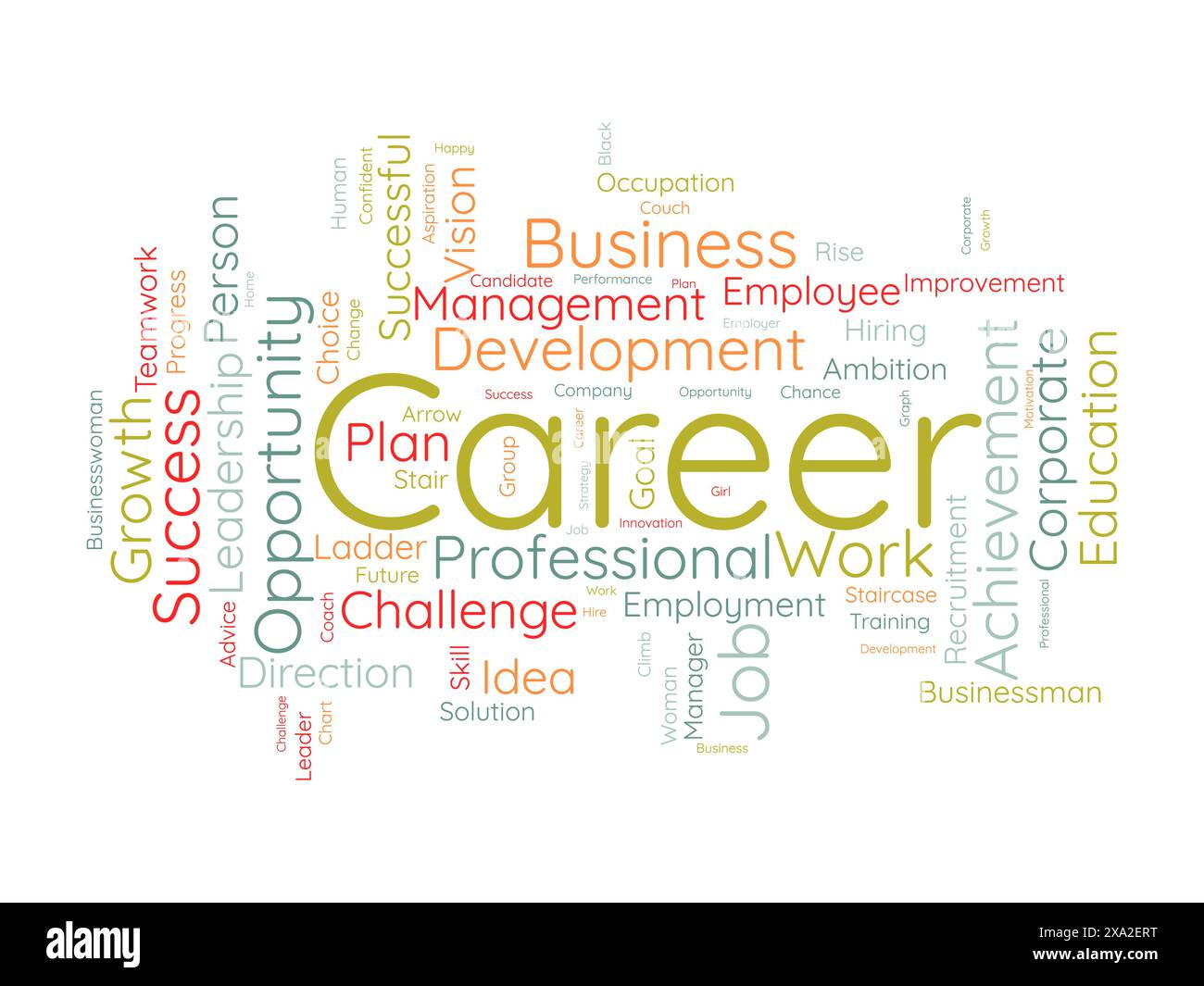 Career word cloud template. Success work concept vector tagcloud ...