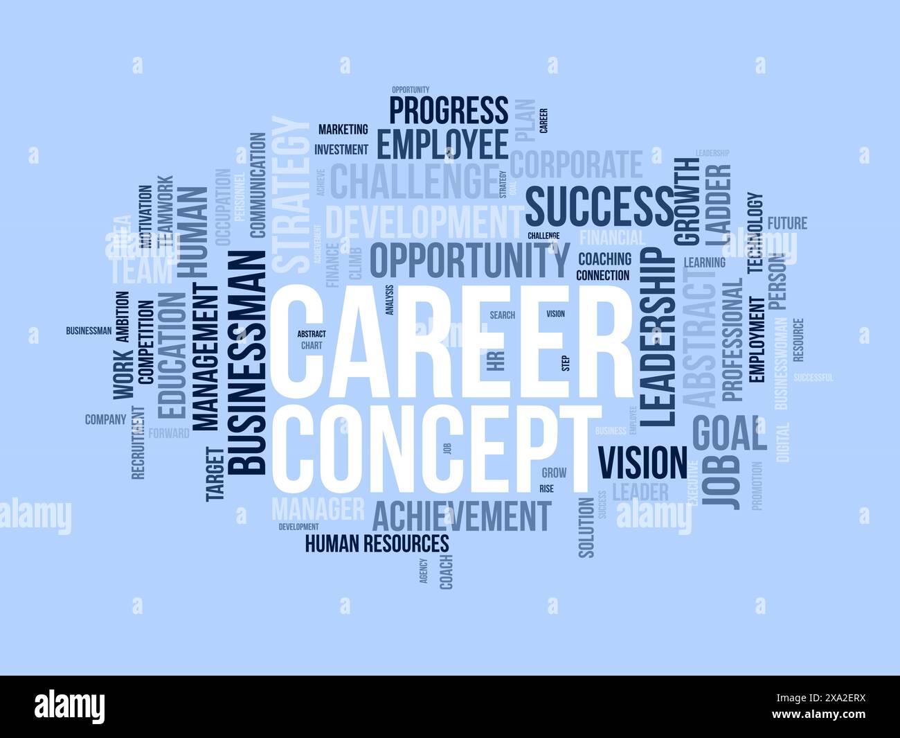 Career Concept word cloud template. Creativity concept vector tagcloud ...