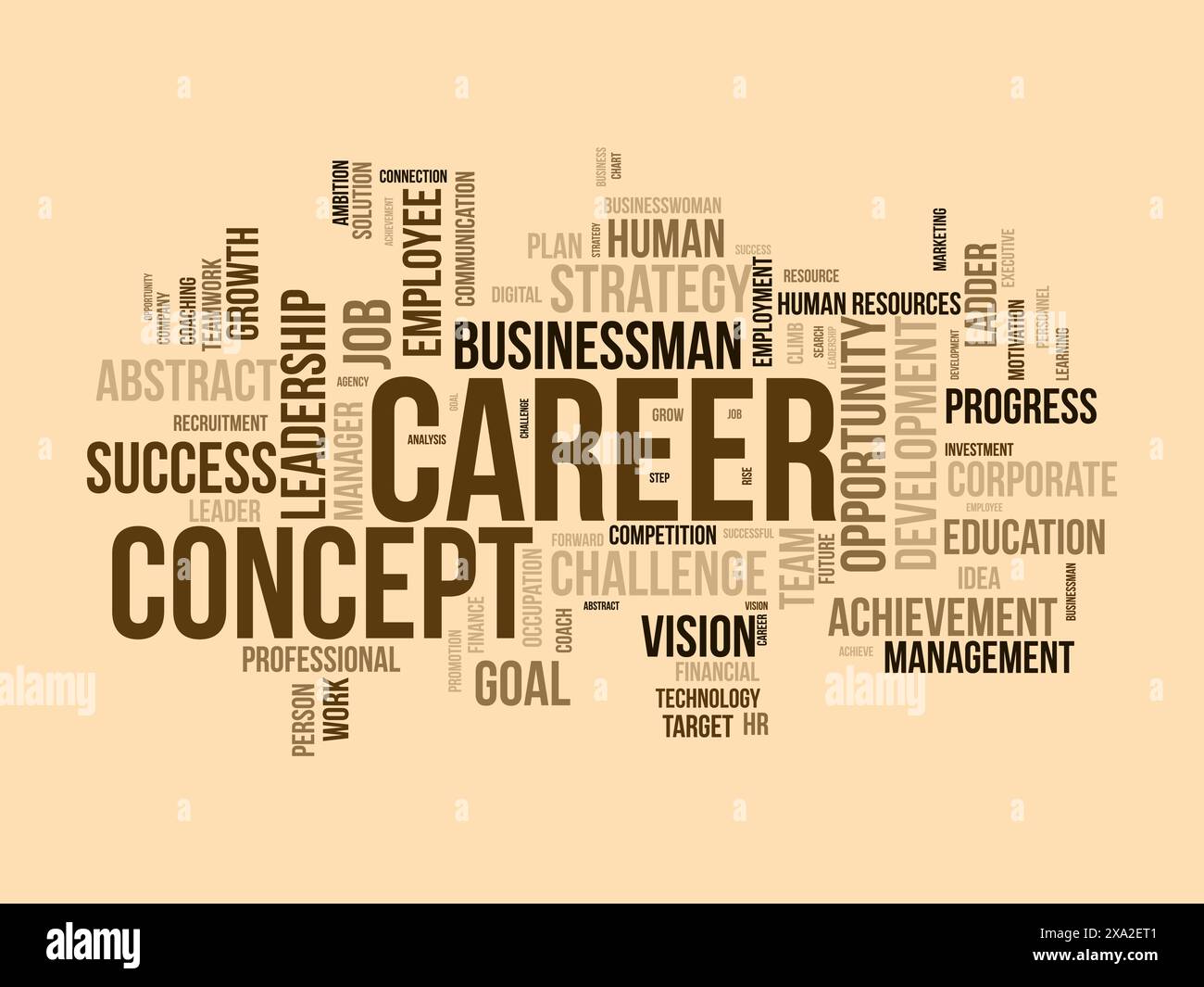 Career Concept word cloud template. Creativity concept vector tagcloud ...