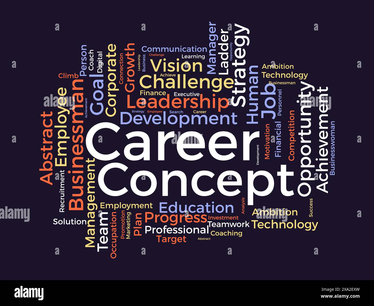 Career Concept word cloud template. Creativity concept vector tagcloud ...