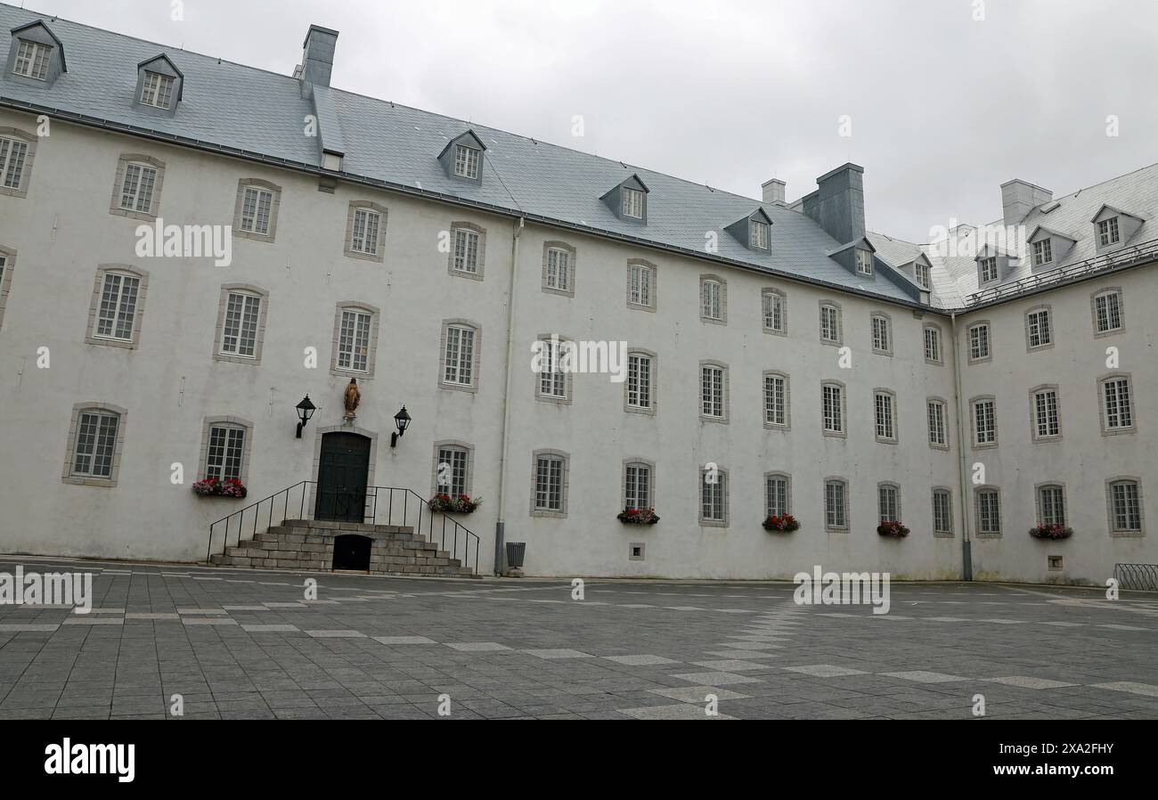 On inner court of Quebec Seminary - Canada Stock Photo - Alamy