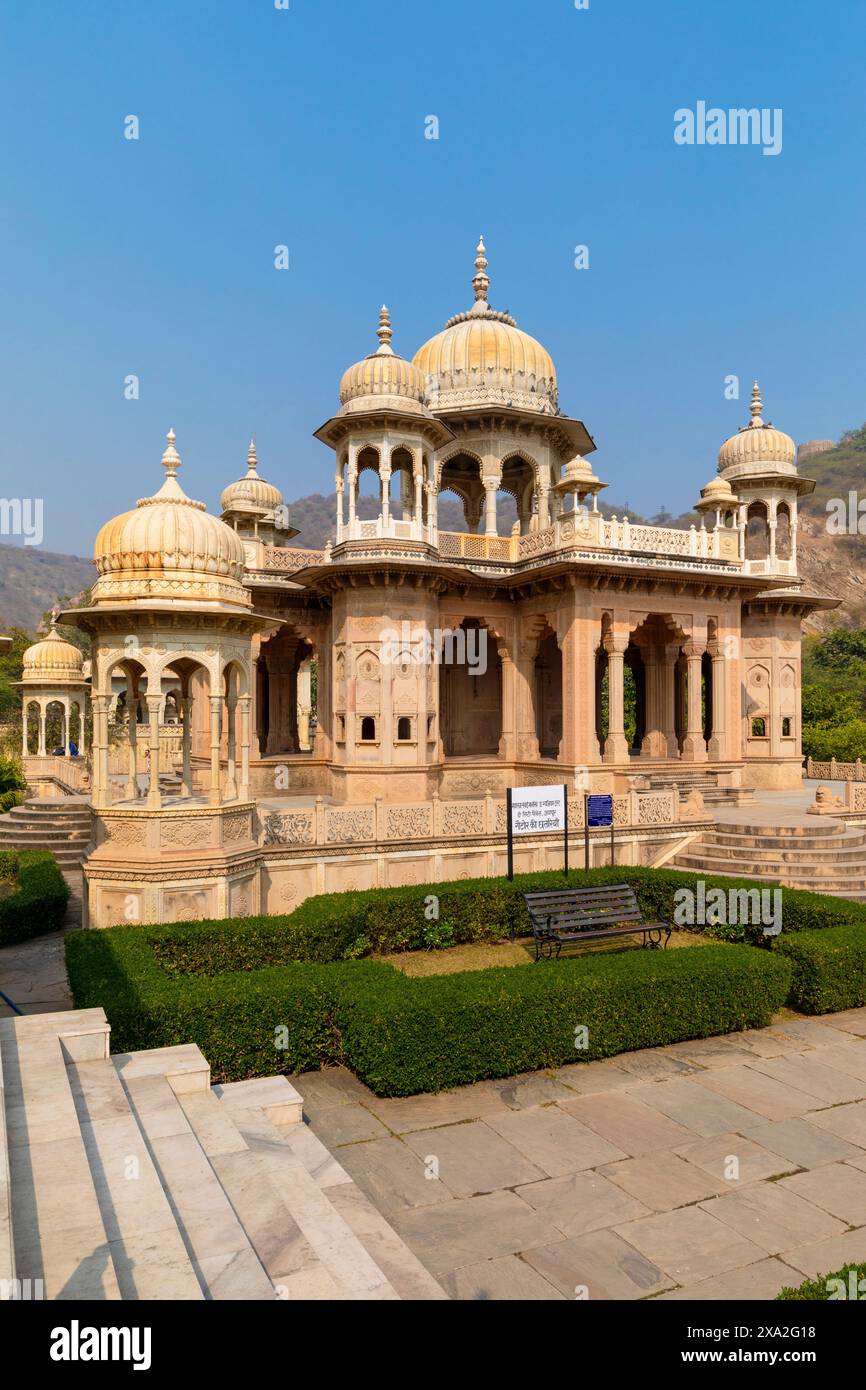 Gatore Ki Chhatriyan, Jaipur, Rajasthan, India, South Asia Stock Photo ...