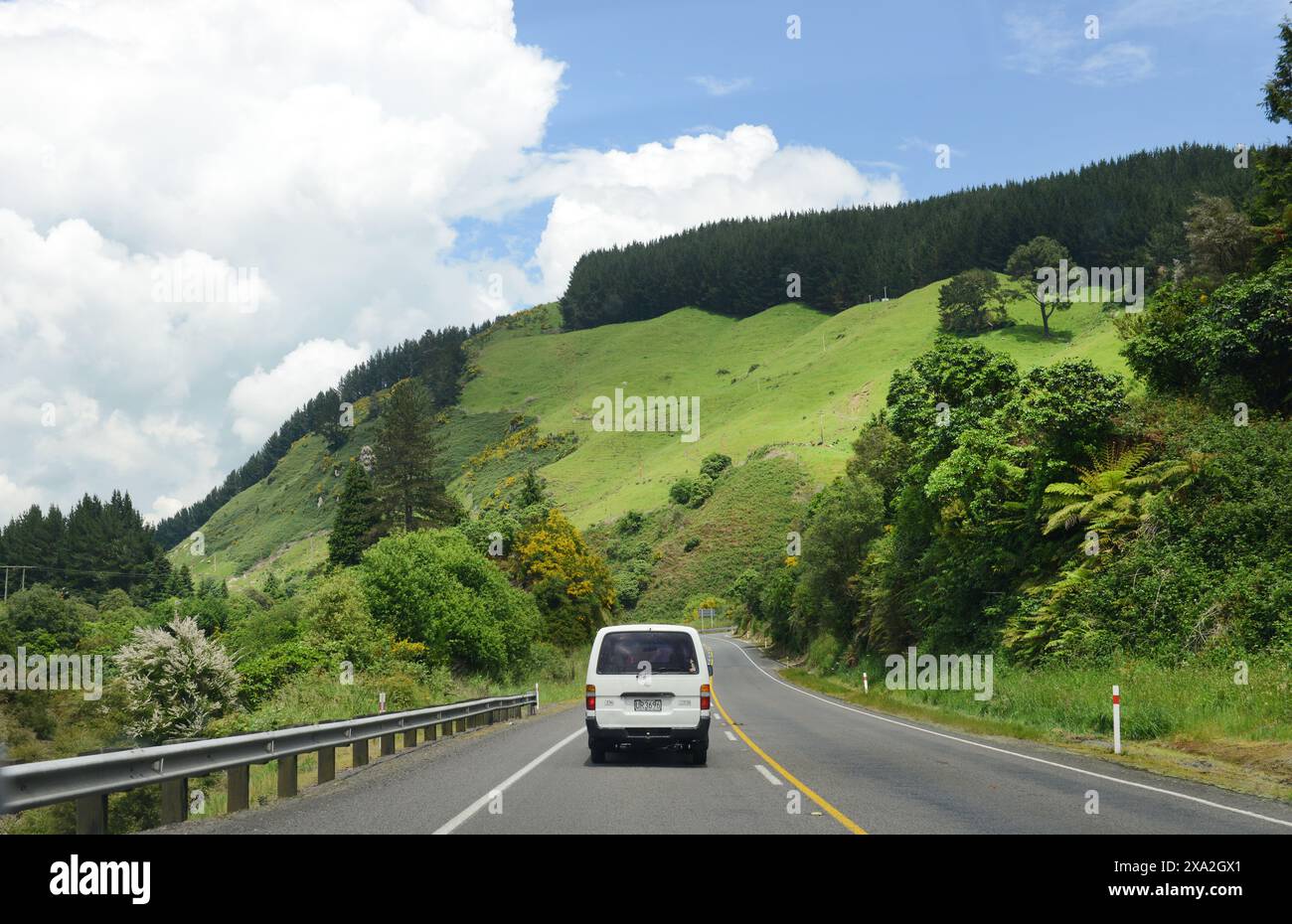 Beautiful landscapes in the central regions of the northern Island in ...