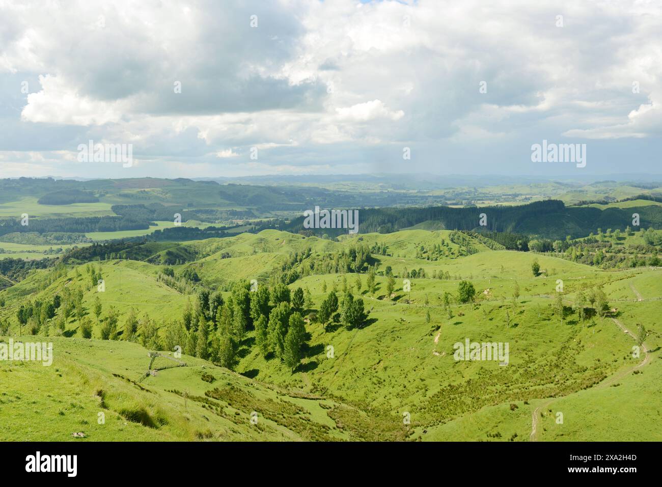 Beautiful landscapes in the central regions of the northern Island in ...