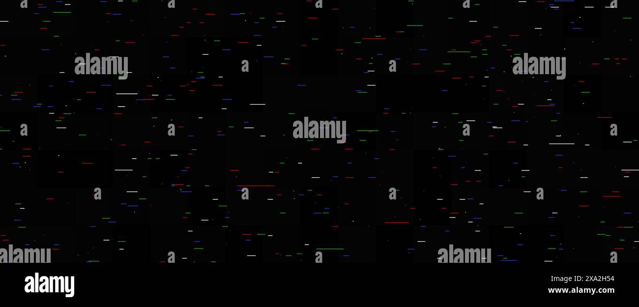 Tv video noise texture template. Rippled video tape background. Glitch ...