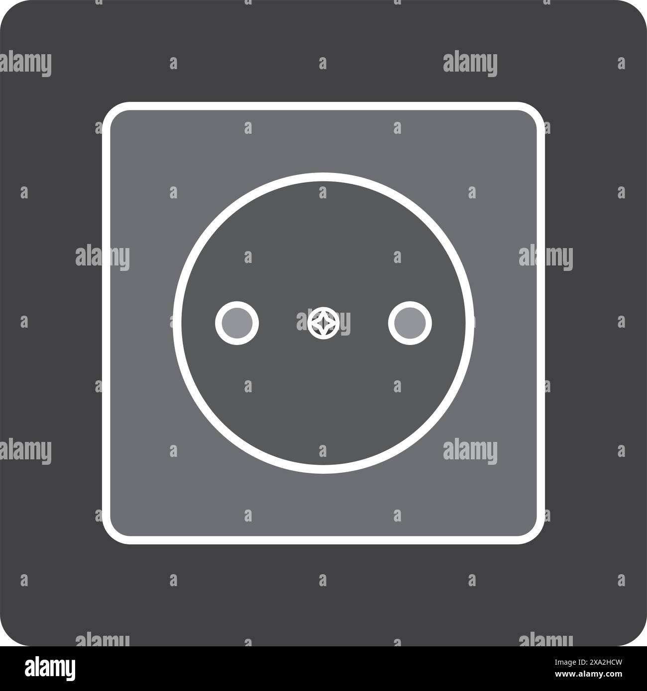 electrical socket icon vector logo design Stock Vector Image & Art - Alamy