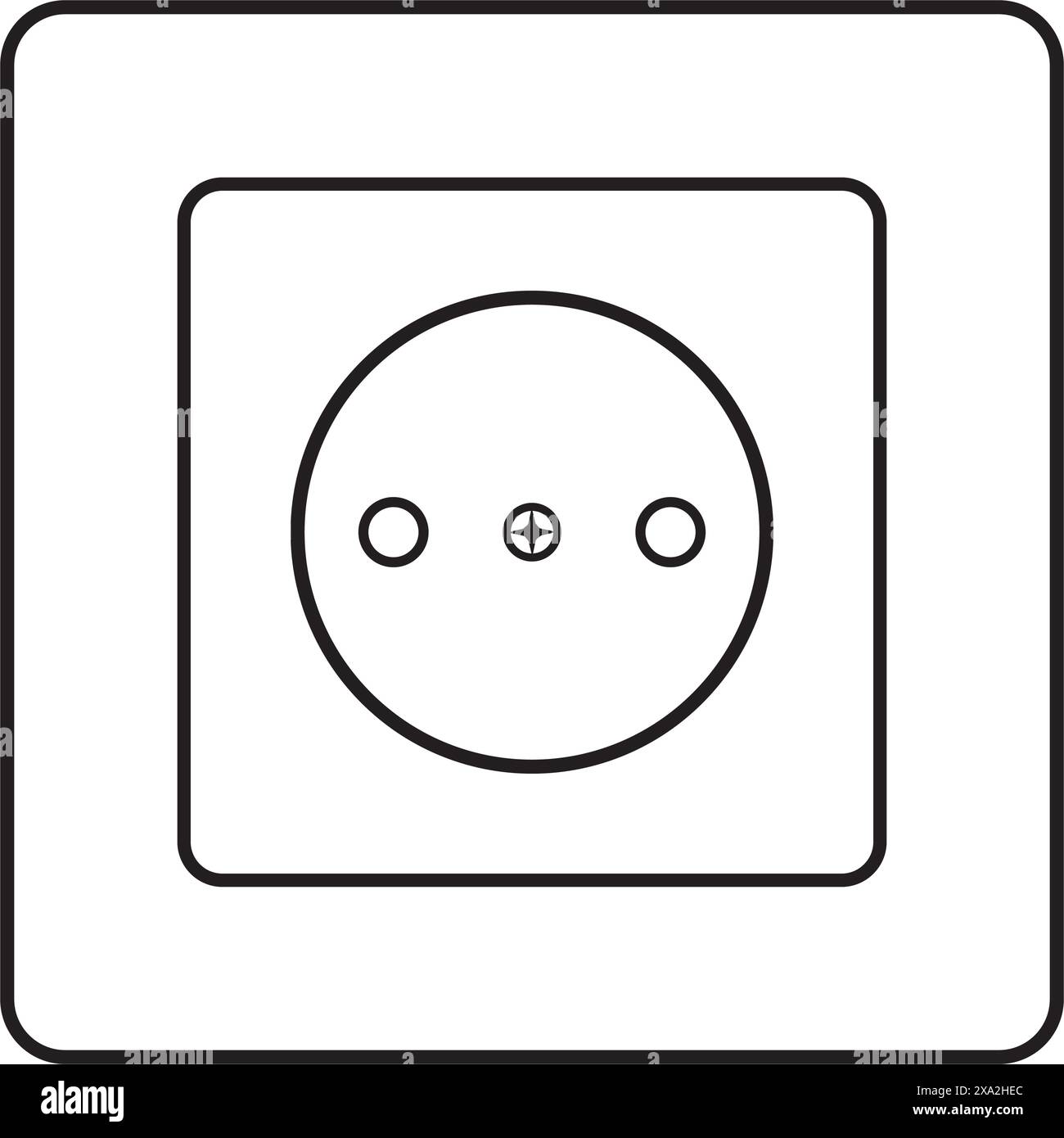 electrical socket icon vector logo design Stock Vector Image & Art - Alamy