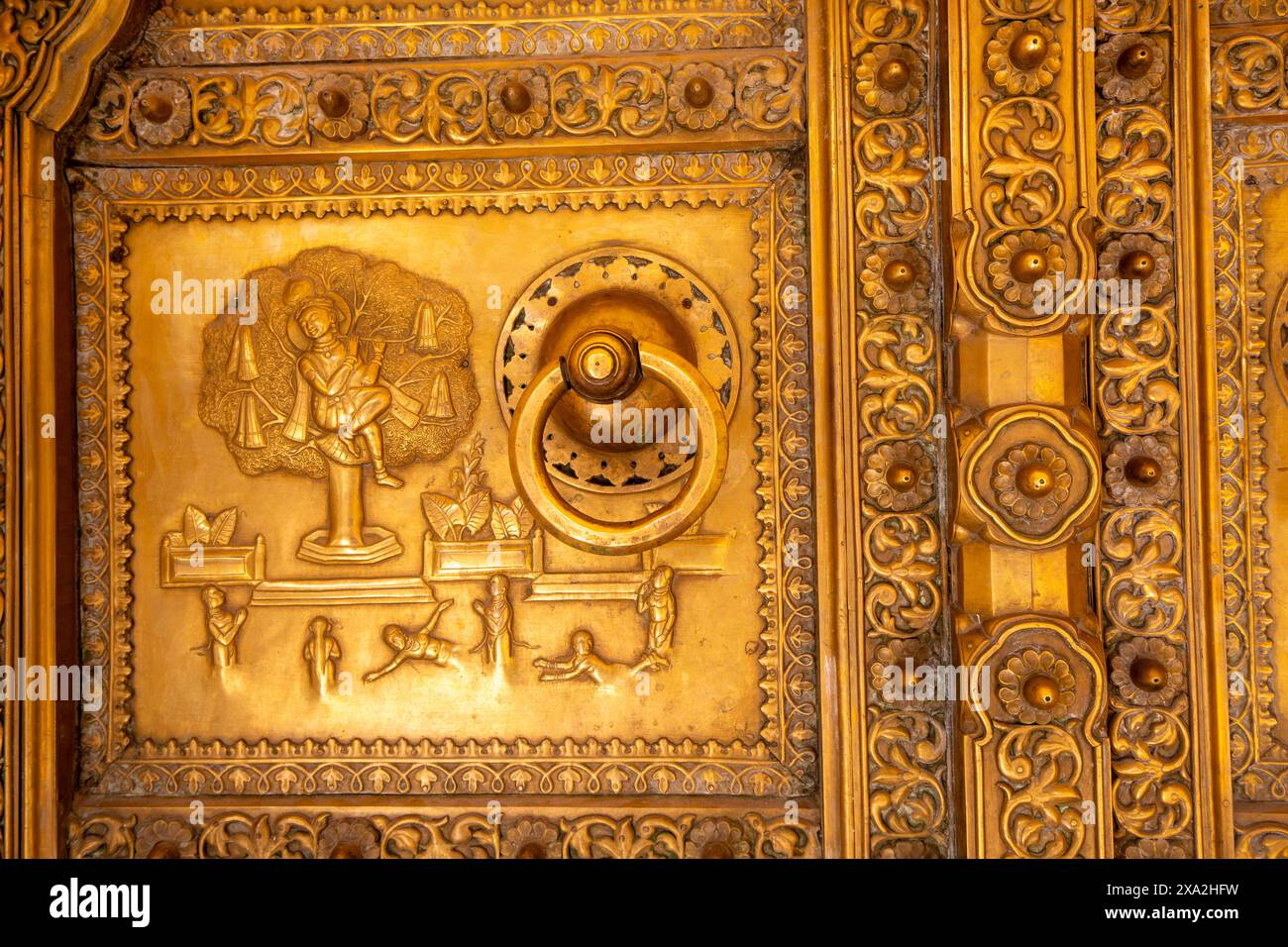 Ornamental Door, City Palace, Jaipur, Rajasthan, India, South Asia ...