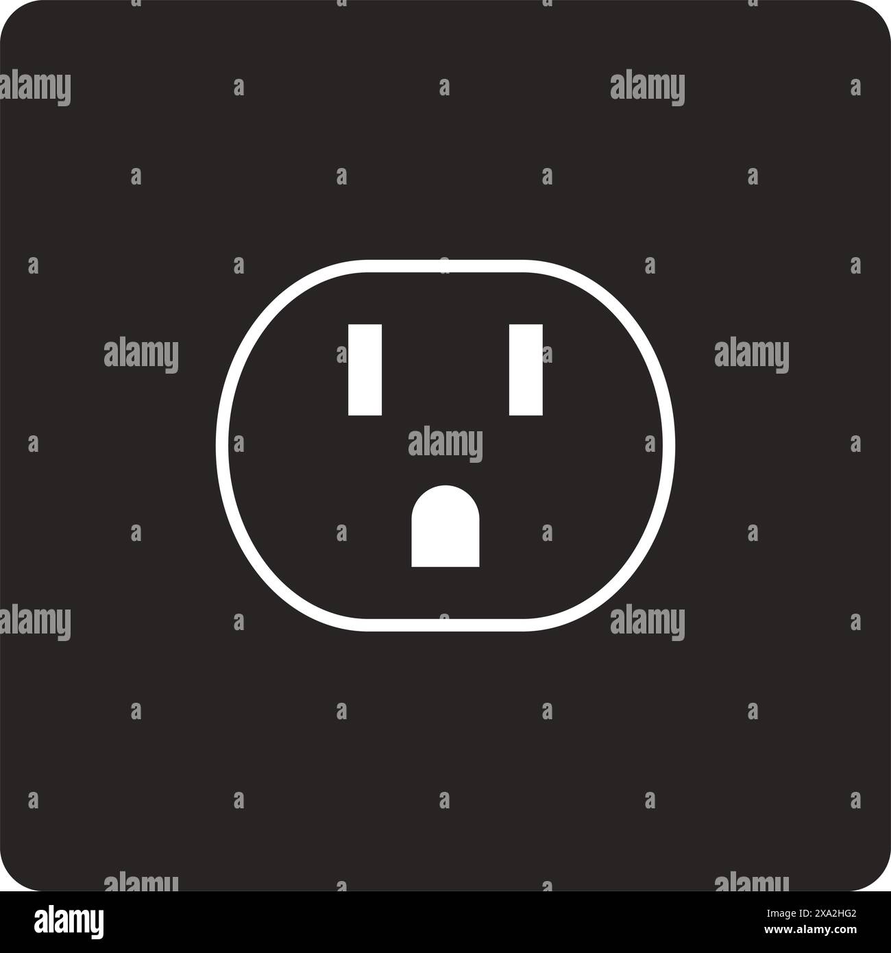 electrical socket icon vector logo design Stock Vector Image & Art - Alamy