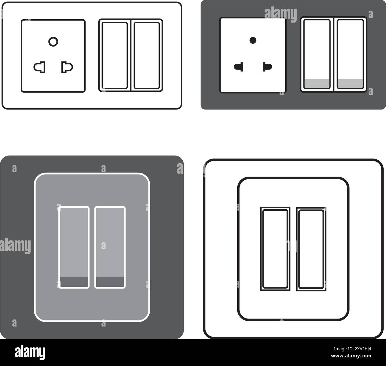 Electric switch icon vector logo design Stock Vector Image & Art - Alamy