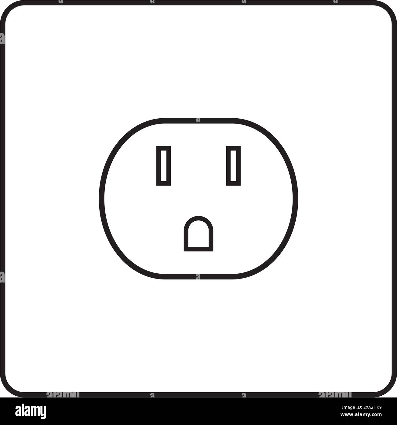 electrical socket icon vector logo design Stock Vector Image & Art - Alamy