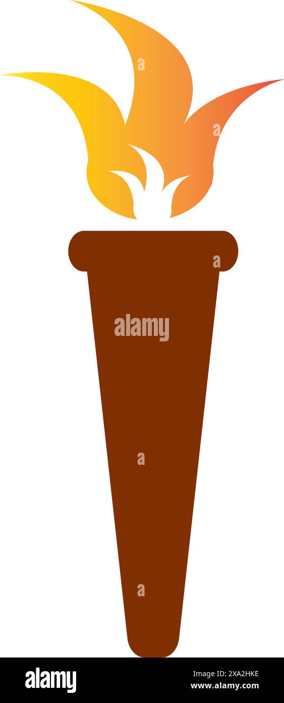 torch icon vector illustration logo design Stock Vector Image & Art - Alamy