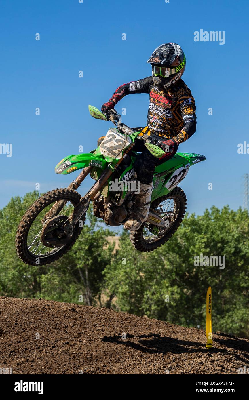 June 01 2024 Sacramento, CA USA Fredrik Noren(22)gets air on jump 29 ...