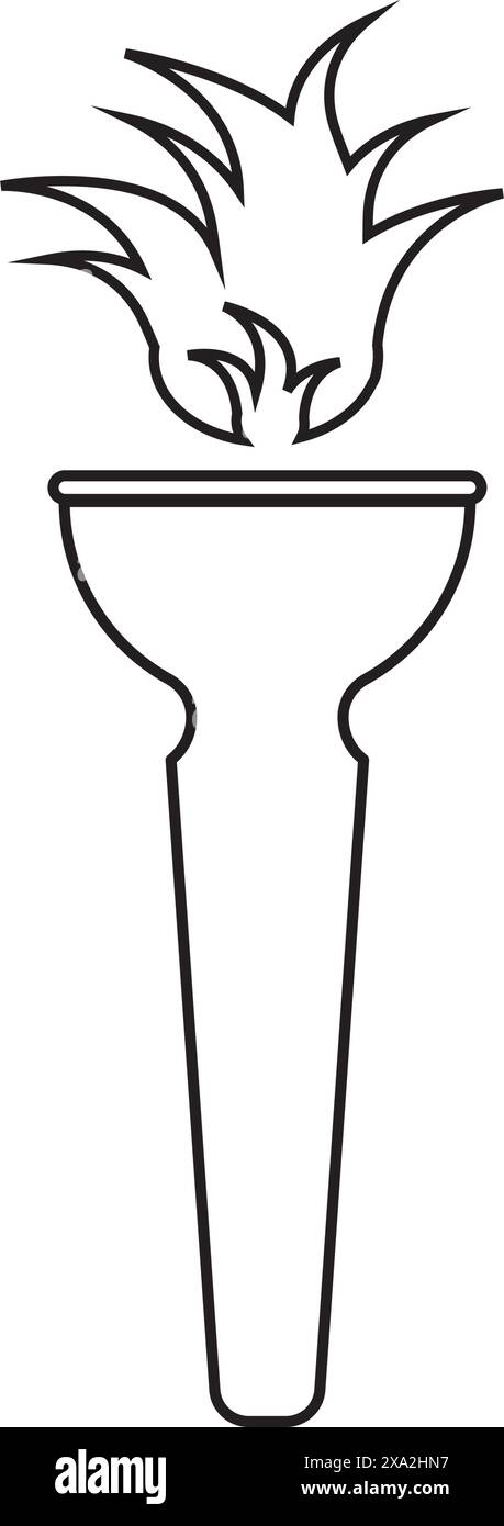 torch icon vector illustration logo design Stock Vector Image & Art - Alamy