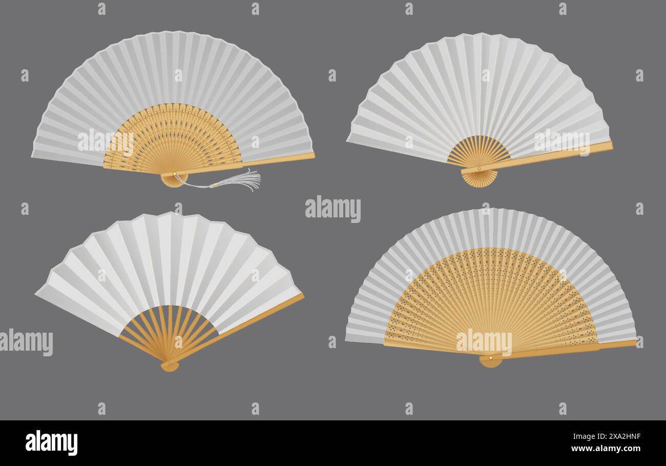 Foldable fans Stock Vector Images - Alamy