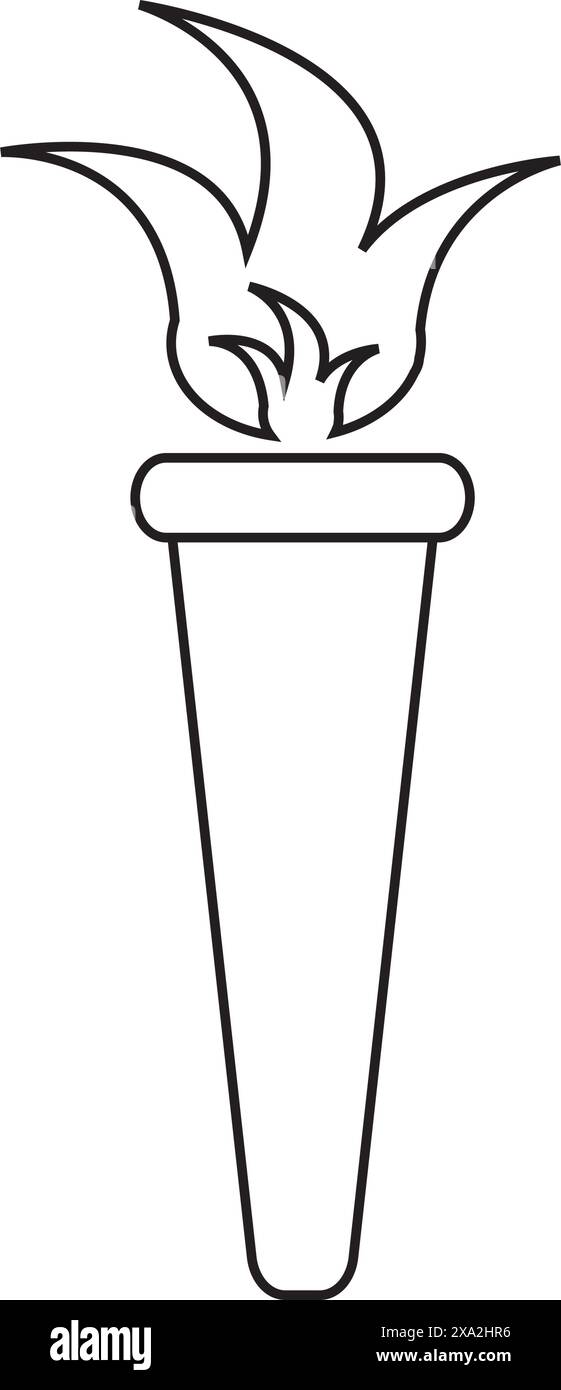 torch icon vector illustration logo design Stock Vector Image & Art - Alamy