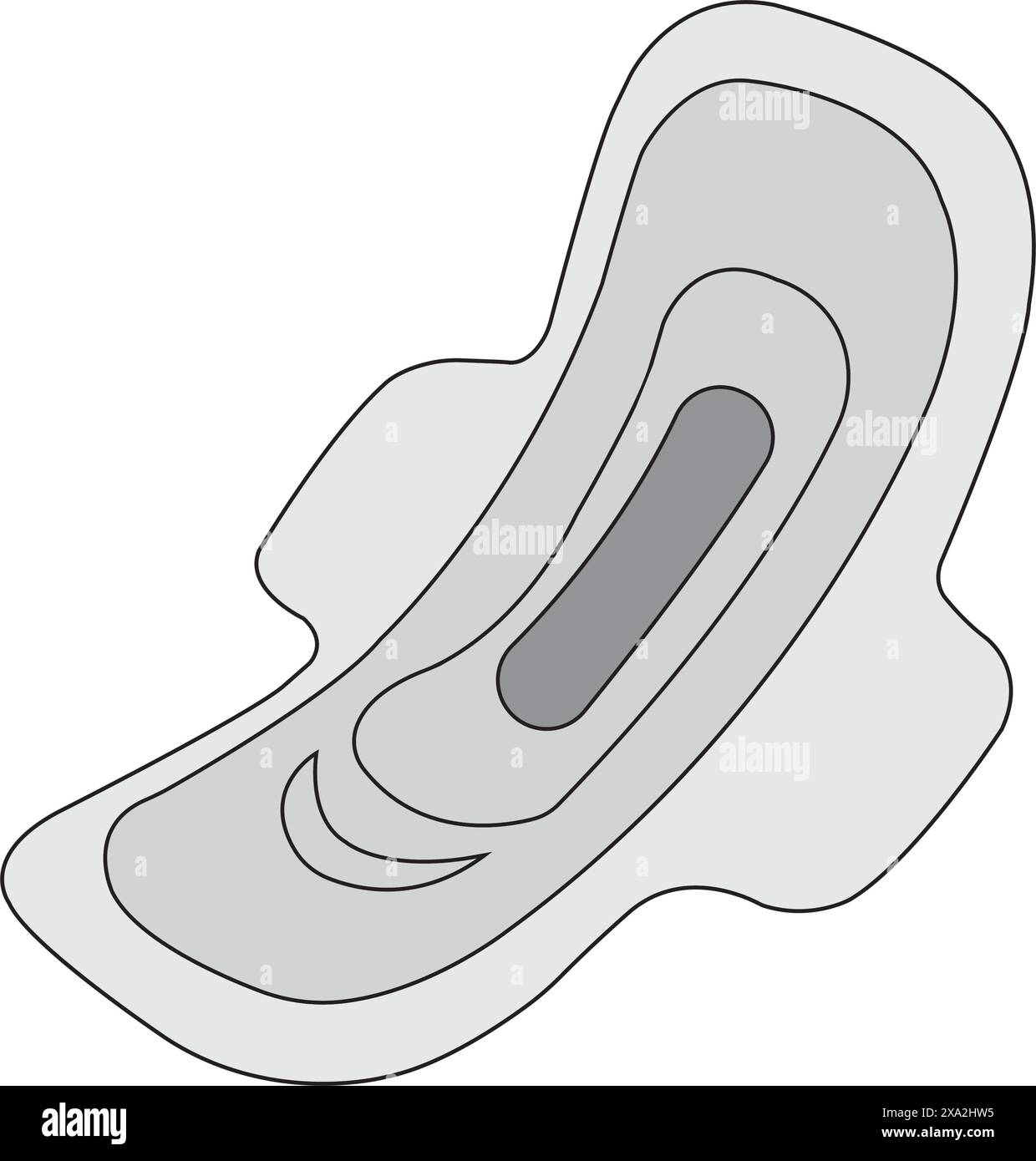 White sanitary pad in Stock Vector Images - Alamy