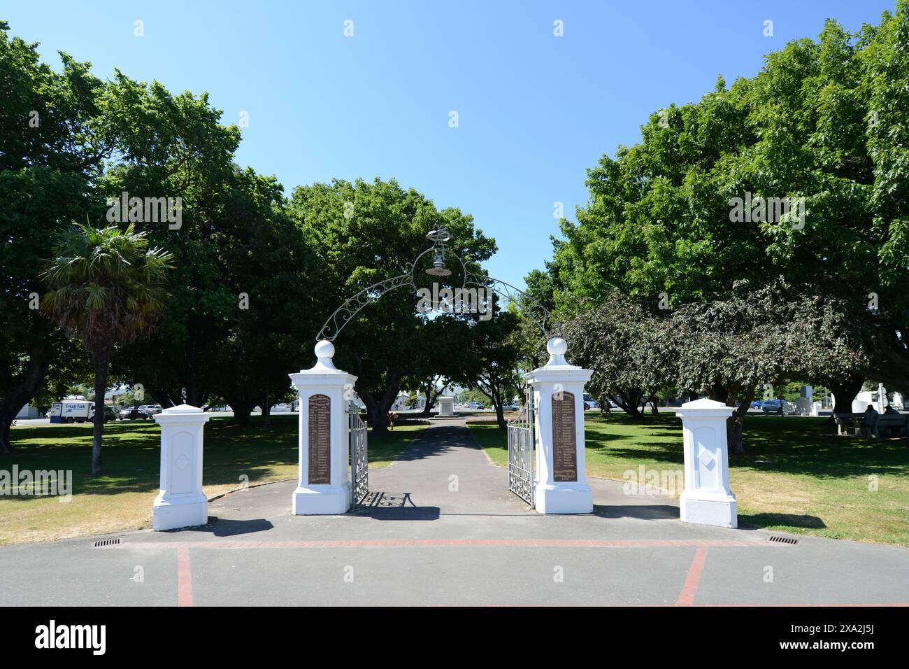 The Martinborough Memorial Square in Martinborough, New Zealand Stock ...