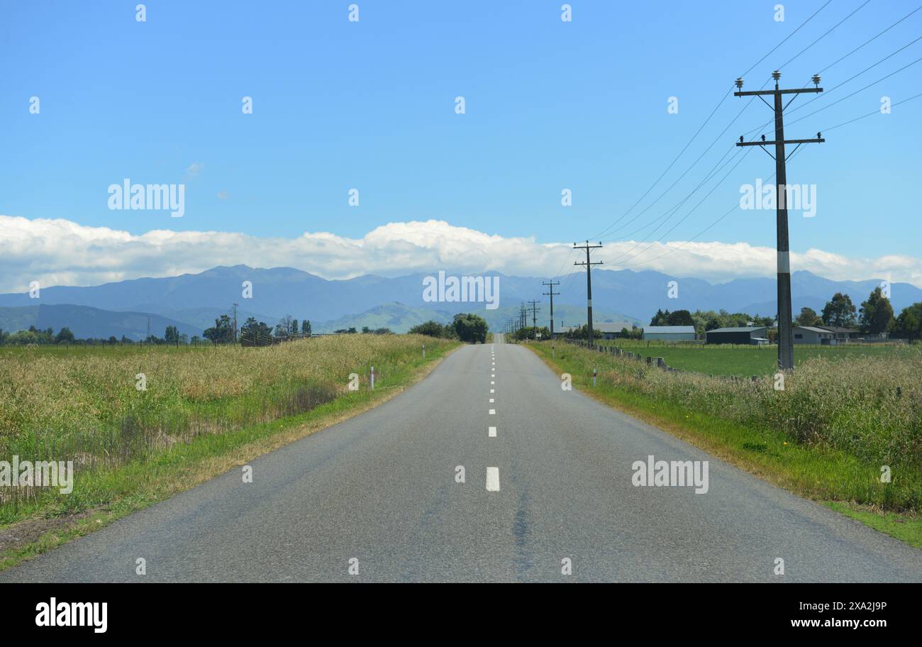 Beautiful landscapes in the central regions of the northern Island in ...