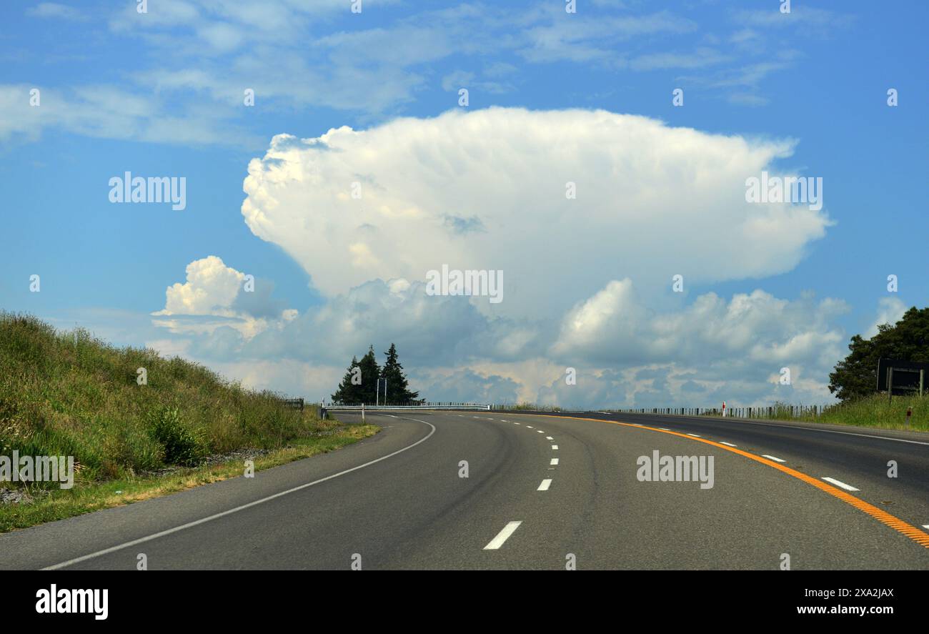 Beautiful landscapes in the central regions of the northern Island in ...