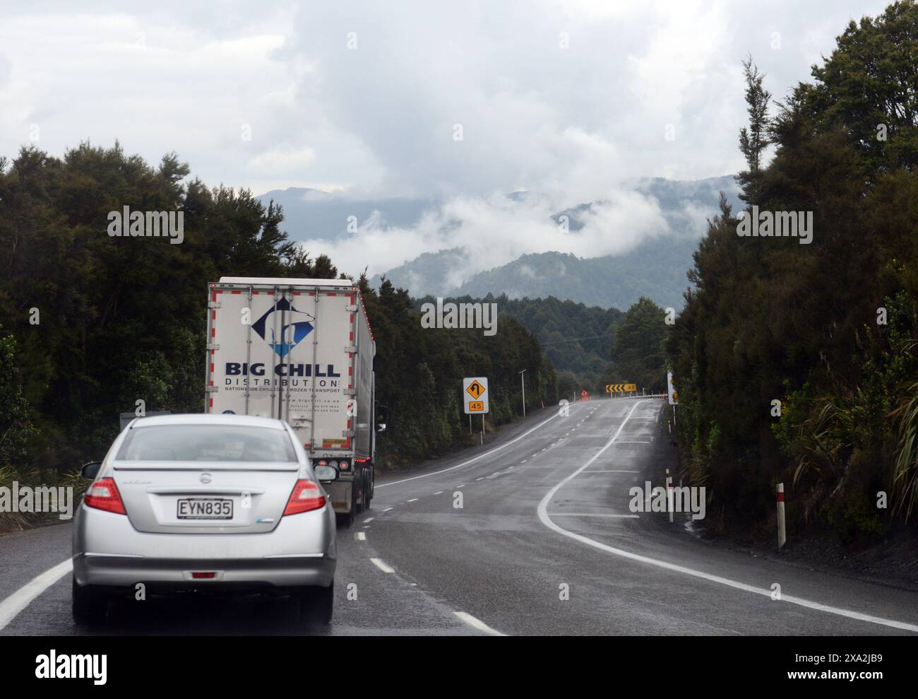 Beautiful landscapes in the central regions of the northern Island in ...