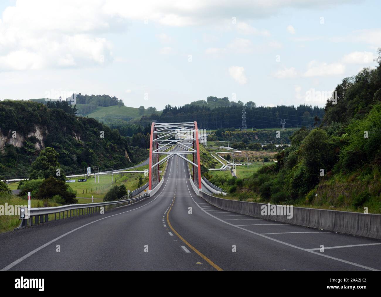 Beautiful landscapes in the central regions of the northern Island in ...