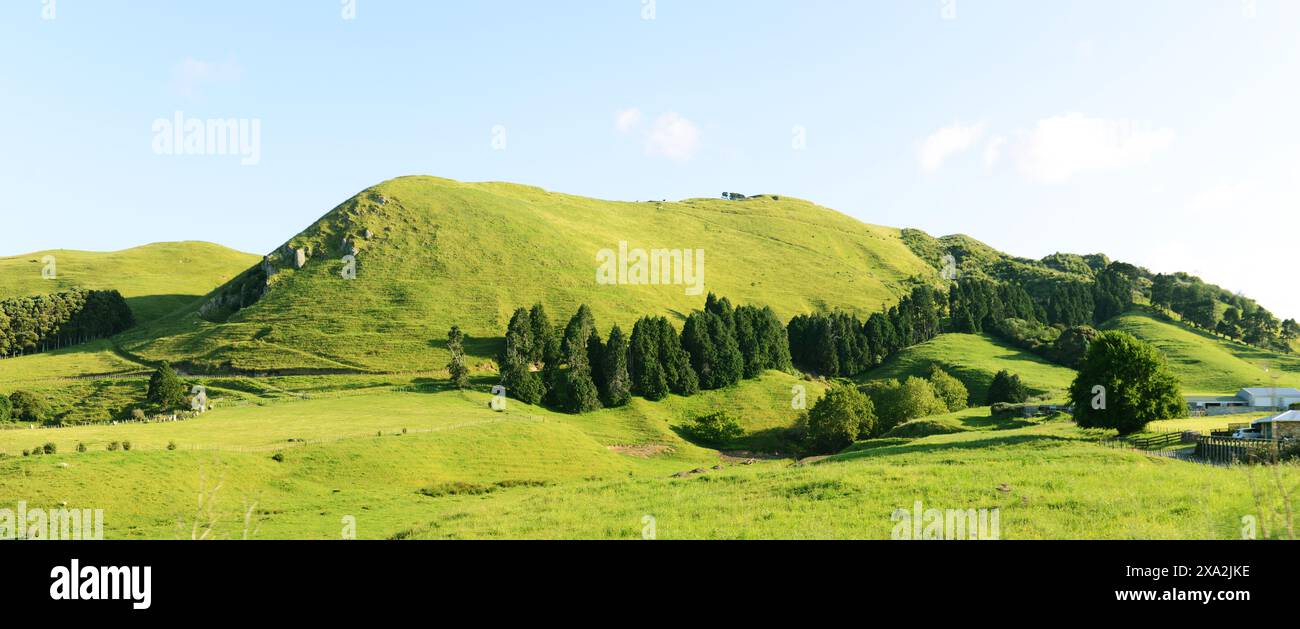 Beautiful landscapes in the central regions of the northern Island in ...