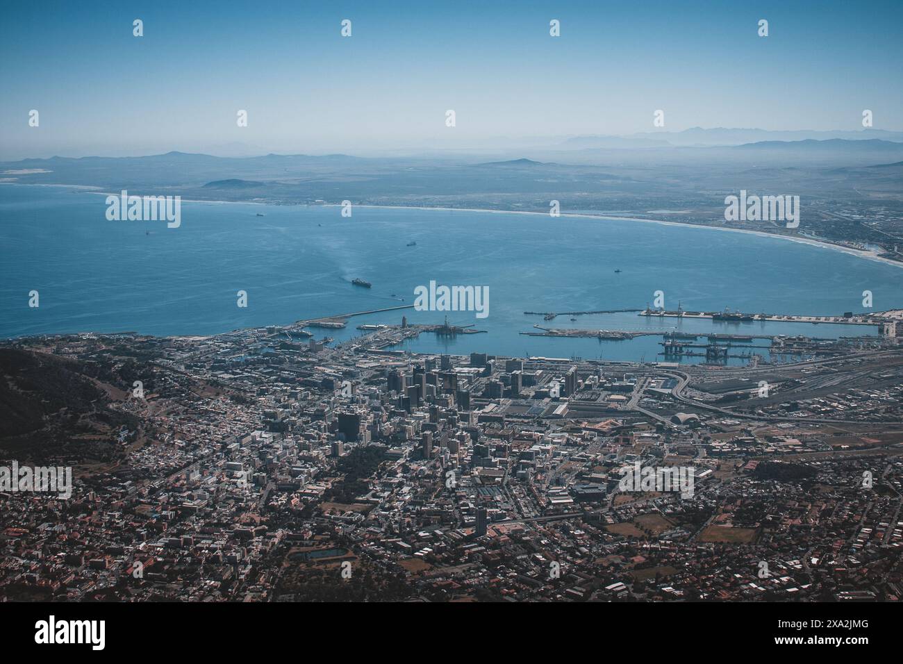 Experience the stunning aerial view of Cape Town, South Africa, with ...