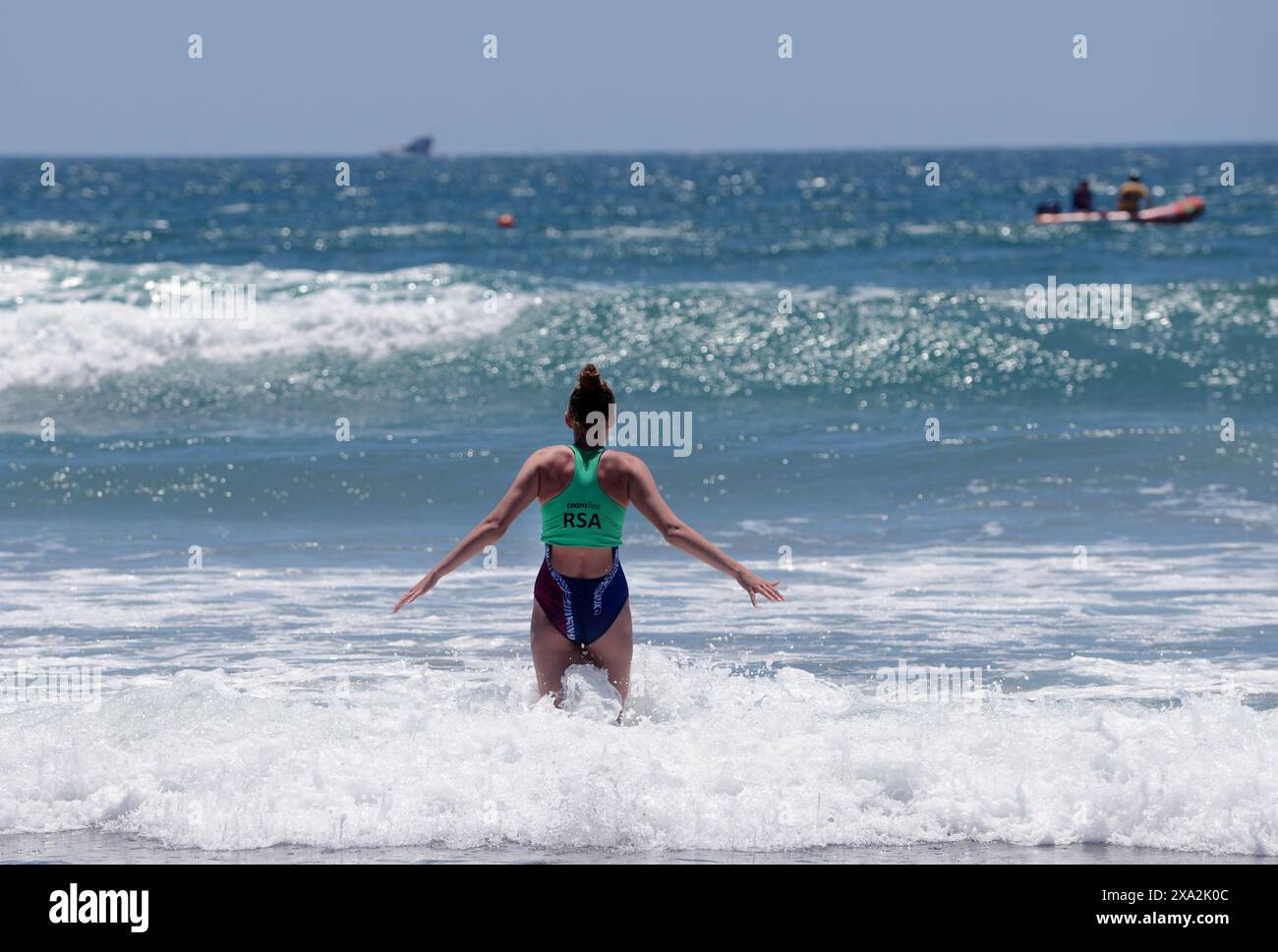 An International lifeguard competition on Maunganui Beach at Tauranga ...