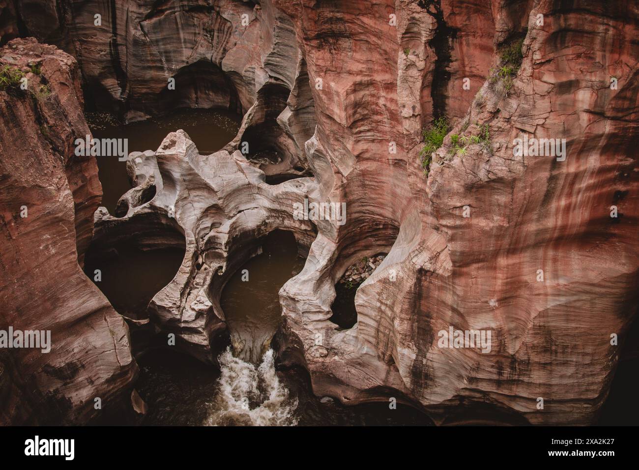 An extraordinary view of Burks Luck Potholes in South Africa displays ...