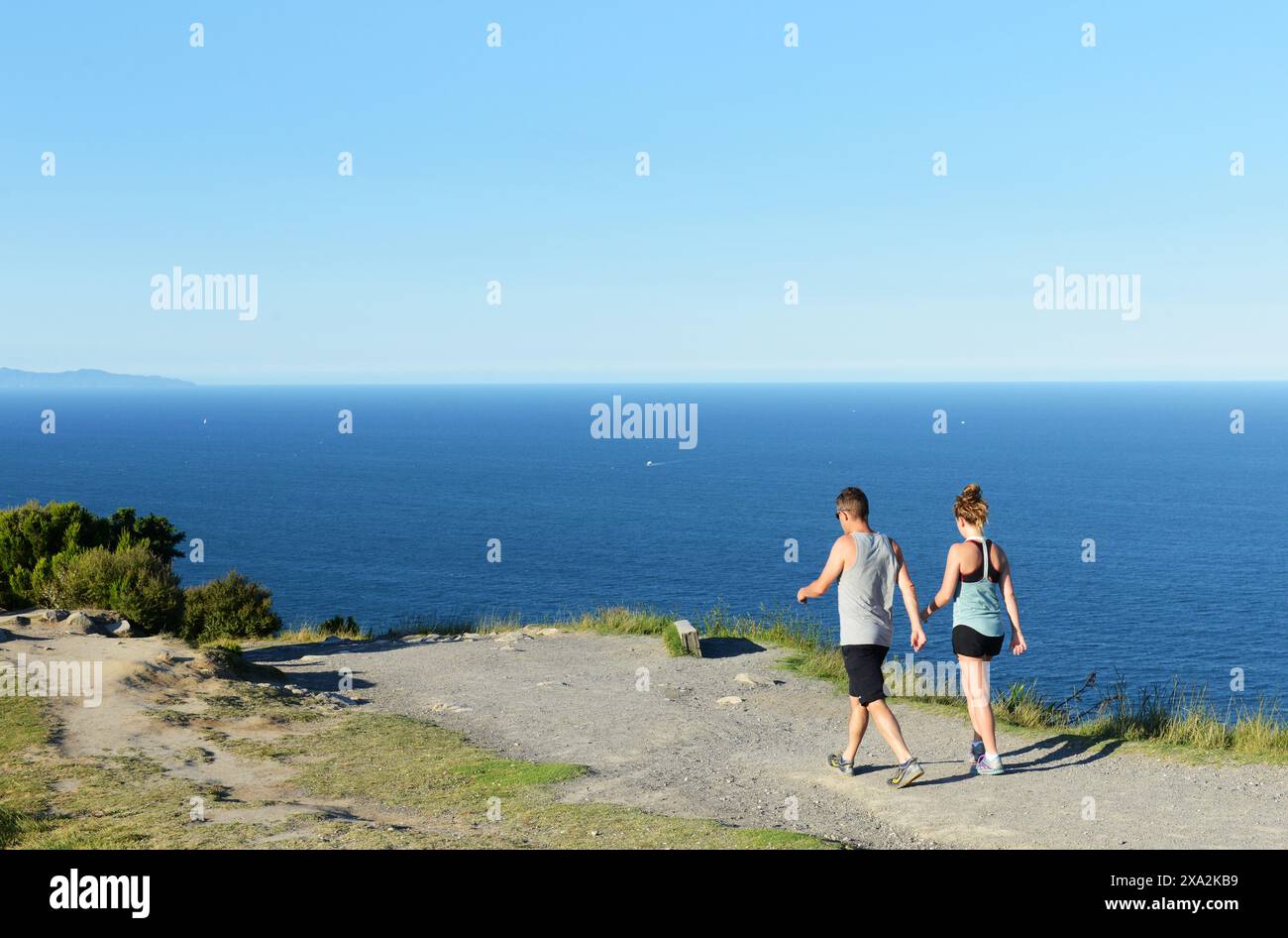 Hiking on Mount Maunganui in Tauranga, New Zealand Stock Photo - Alamy