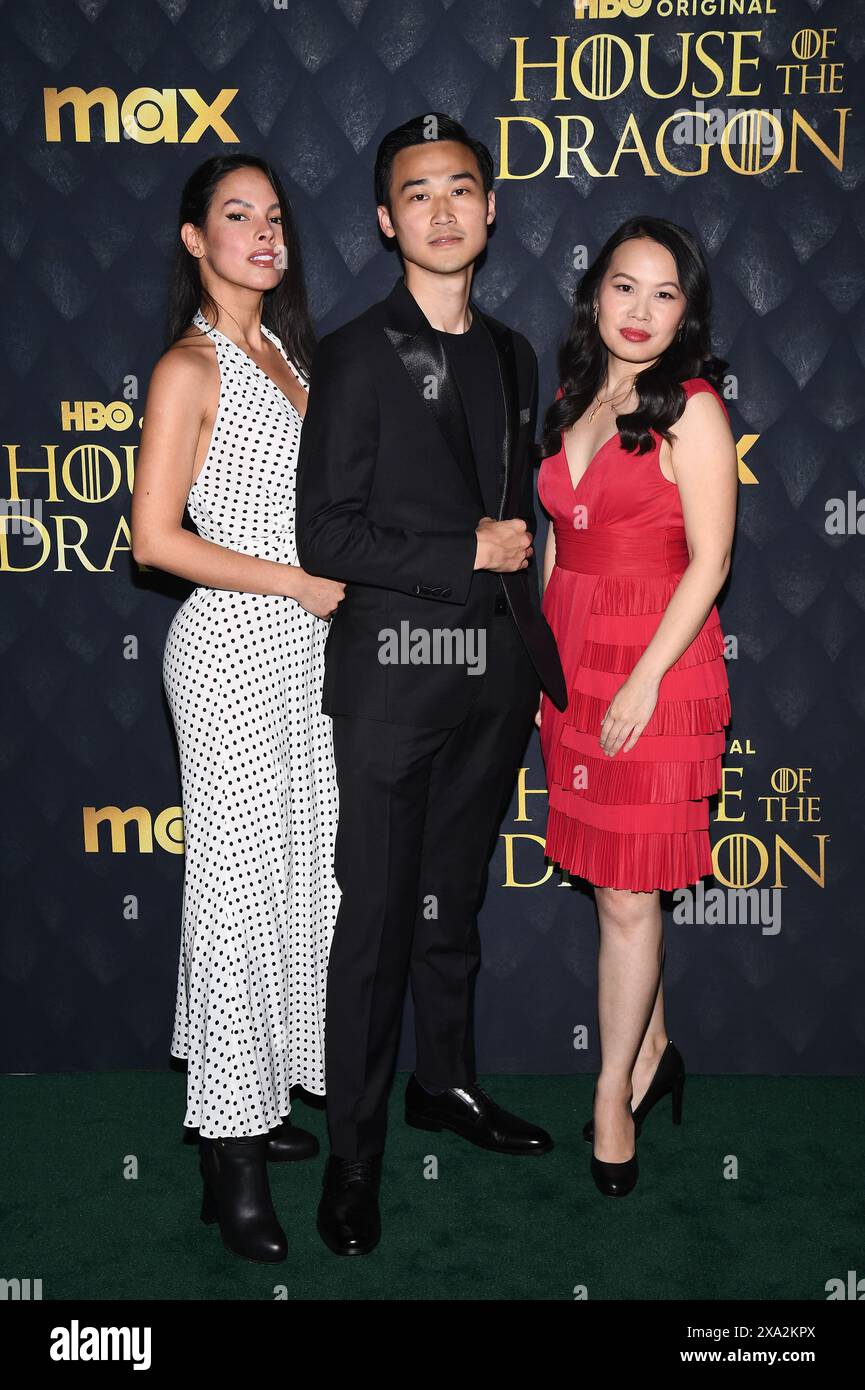 New York, USA. 03rd June, 2024. (L-R) Maria Osorio, Duy Nguyen, and Vyvy Nguyen attend HBO's ...