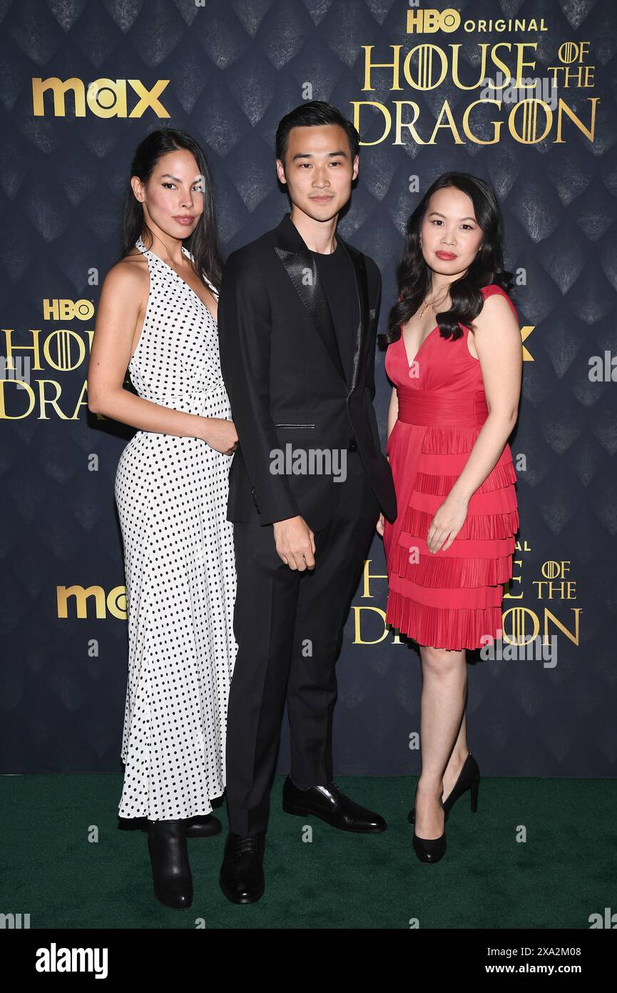 New York, USA. 03rd June, 2024. (L-R) Maria Osorio, Duy Nguyen, and ...