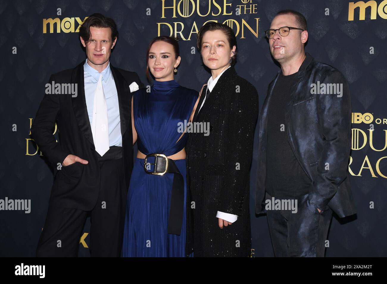 New York, USA. 03rd June, 2024. (L-R) Matt Smith, Olivia Cooke, Emma D'Arcy and Mark James ...