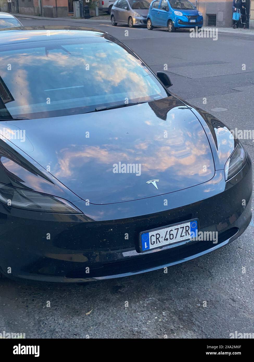 Cremona, Italy - May 2nd 2024 Showing the sleek design and modern ...