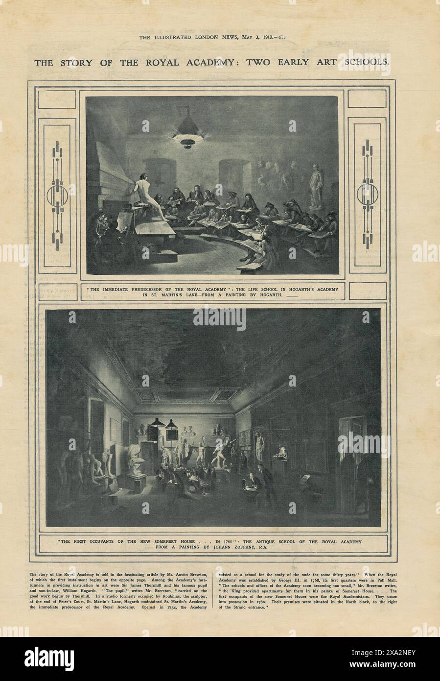 THE STORY OF THE ROYAL ACADEMY: TWO EARLY ART SCHOOLS. ILLUSTRATED ...