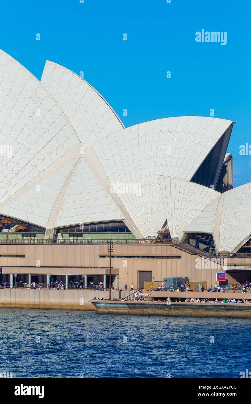 Architectural detail from Sydney Opera House on Sydney Harbour in ...