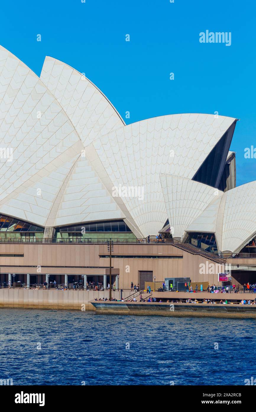 Architectural detail from Sydney Opera House on Sydney Harbour in ...