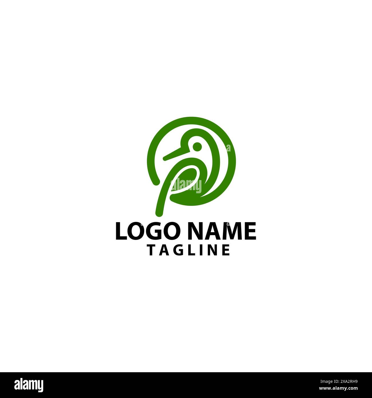 bird circle logo design vector Stock Vector Image & Art - Alamy