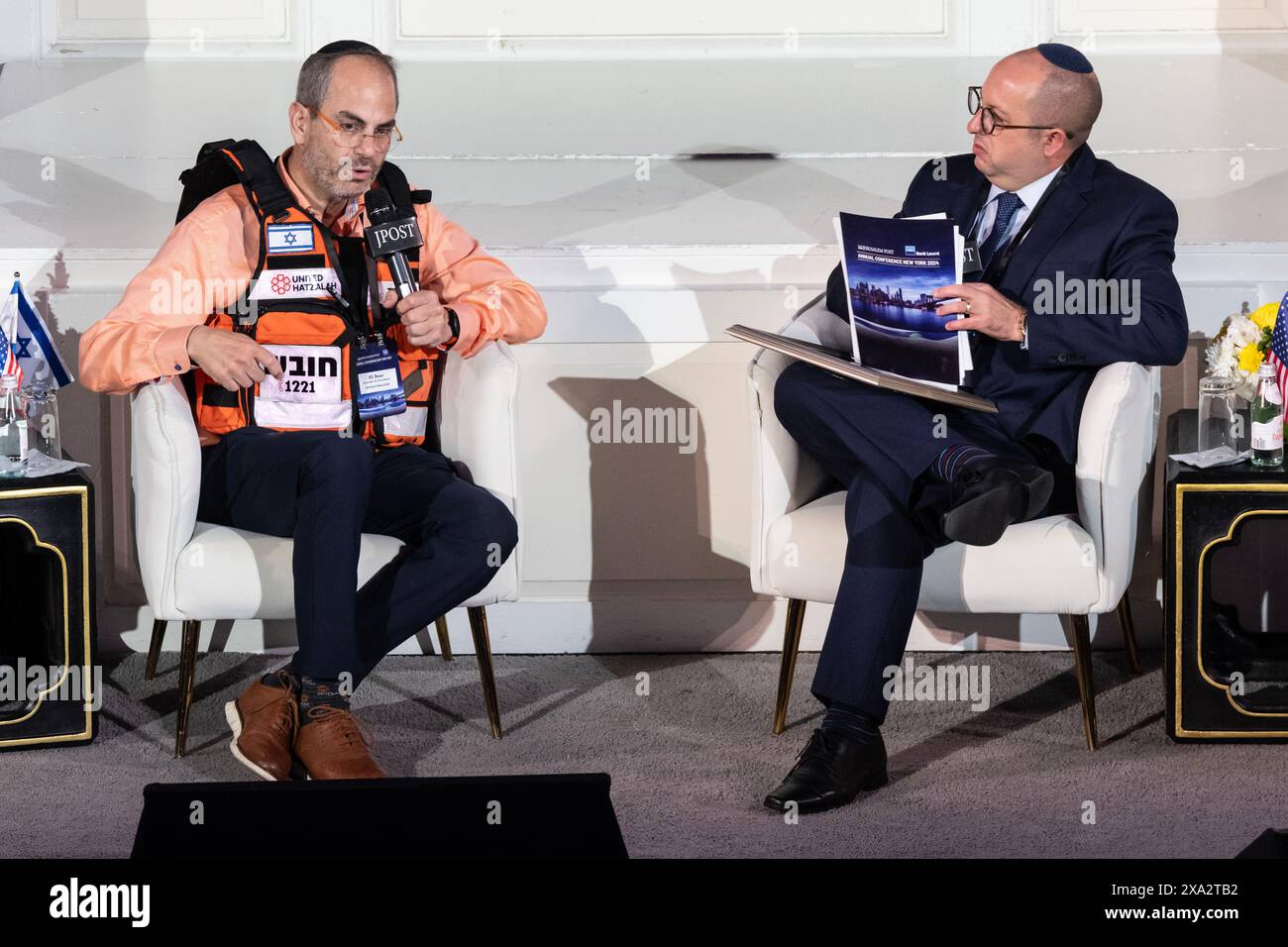 Founder & President, United Hatzalah Eli Beer speaks during interview ...
