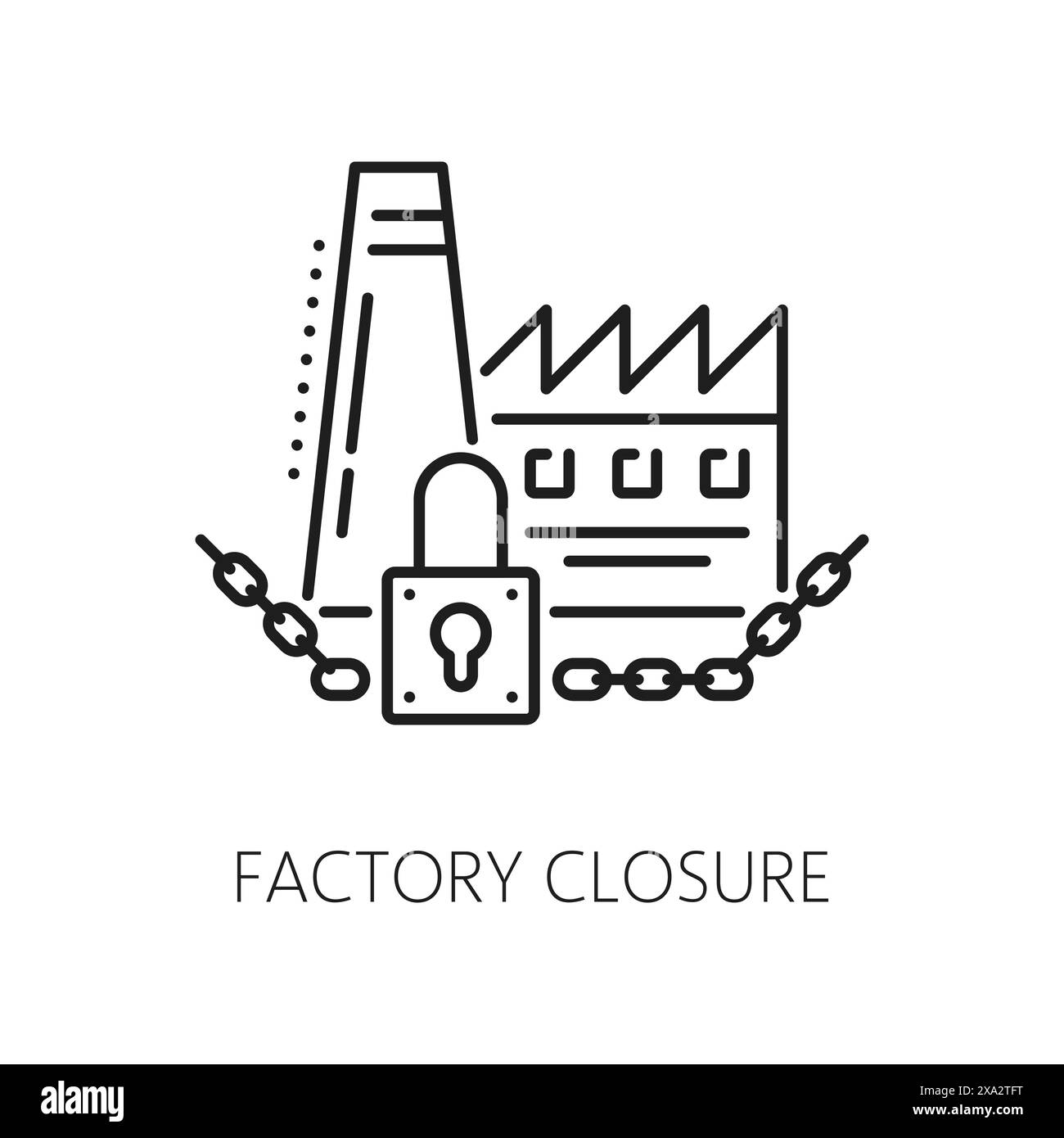 Factory shutdown and closed Stock Vector Images - Alamy